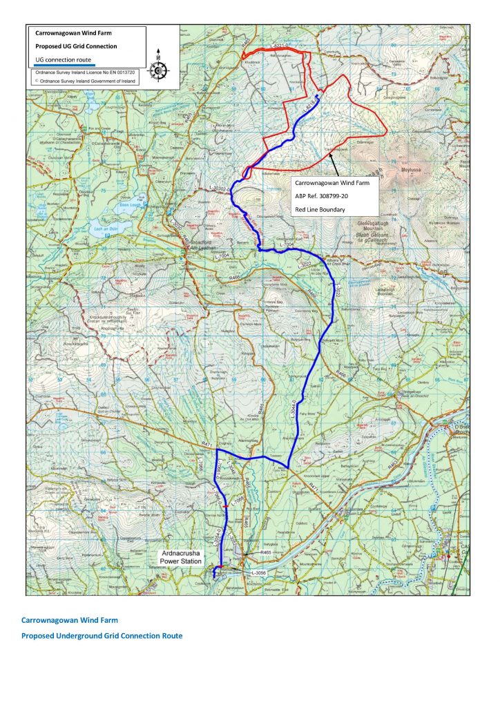 Grid connection - Carrownagowan Wind Farm
